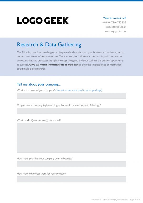 A designers guide to creating a logo design brief | Logo Geek