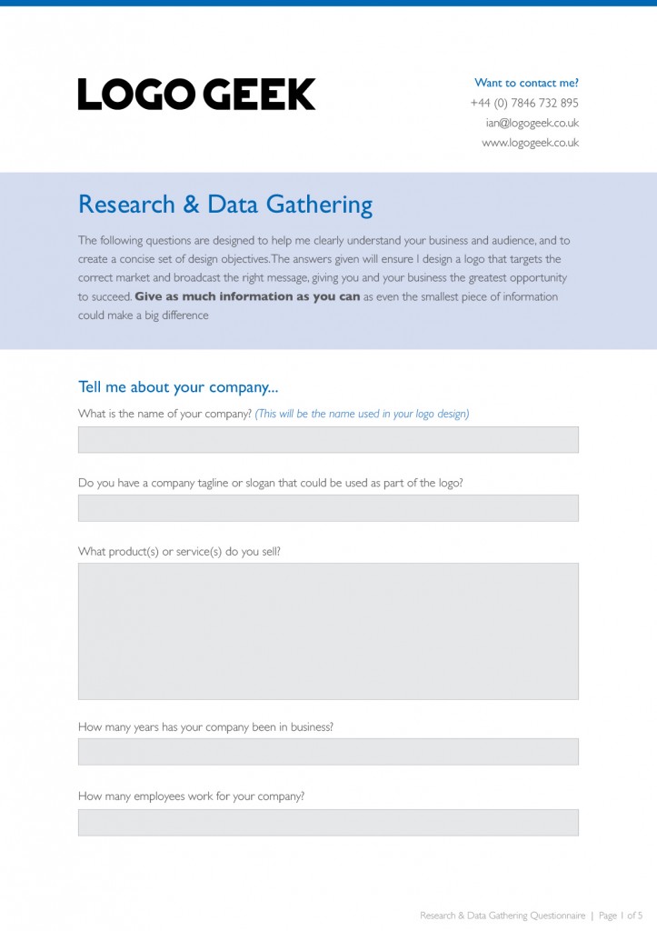 A designers guide to creating a logo design brief | Logo Geek