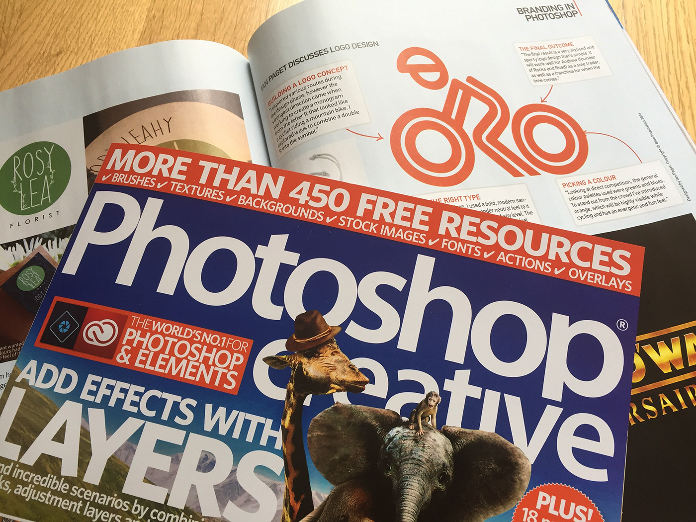 I’m in Photoshop Creative (Issue 144) Branding Feature! | Logo Geek
